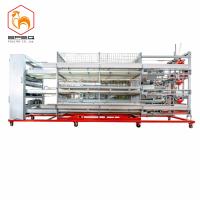 China Rust Resistant Chicken Poultry Farm Equipment Broiler Cage System Multi Tier Designs for sale