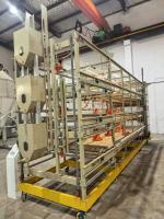 China Hot Dip Galvanized Automatic Broiler Cage 216 288 384 Birds/Unit For Poultry Farm for sale