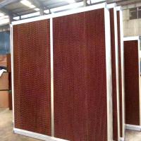 China Poultry House Evaporative Wet Curtain Cooling Pad System Low Airflow Resistance for sale