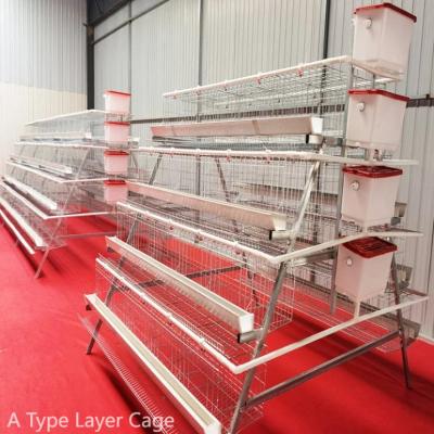 China Poultry Farm Chicken Coop House A Type Hot Dipped Galvanized Layer Cage for sale