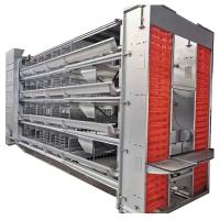 China Labor Saving Poultry Layer Cage H Type Battery Cage System With Automatic Egg Collection for sale