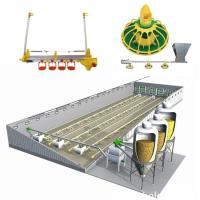 China Chicken Poultry Equipment PP Materials Automatic Pan Feeding System Easy Clean for sale