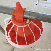 China Chicken Poultry Equipment PP Materials Automatic Pan Feeding System Easy Clean for sale