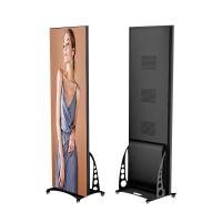 China Height Adjustable Portable Indoor Led Poster WIFI USB Control Standing Led Poster Display 1920X640mm Portable Led Poster Screen for sale