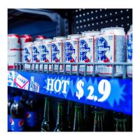 China uhled Shelf Led Screen Stretch for Retail Bar Price Tag Smart Edge Talker LED Display for sale