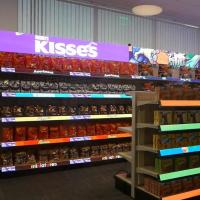 China Ultra Wide Small Supermarket Advertising Player Bar Stretched Digital LED Shelf Edge LED Strip Screen Display for sale