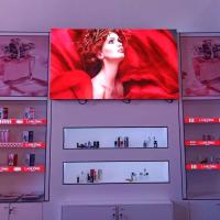 China Ultra Wide Small Supermarket Advertising Player Bar Stretched Digital LED Shelf Edge LED Strip Screen Display for sale