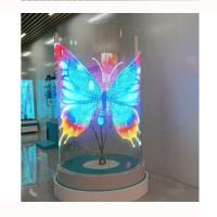 China Led Film Screen Led Transparent Led Film for Glass Installed Play Advertising Soft  Transparent Glass Film LED Screen for sale