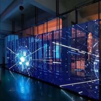 China LED Display Video Wall Digital Signage Big Commercial Advertising Indoor P7.8 Led Display Screen Transparent  Led Video Wall for sale