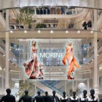 China High Resolution High Brightness 500*500 500*1000 1000*1000  Curtain Film Transparent LED Display for sale