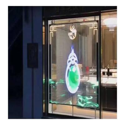 China Customized HD Transparent LED Display Full Color Easy Maintenance Soft Convenient for sale