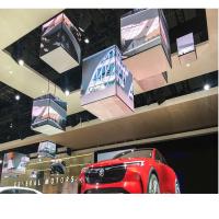China Corner Led Cube Display Indoor Full Color on Pairs 5 Sides P2.5 320*320*320mm Screen Indoor P3 Hotel Advertisement Mall for sale