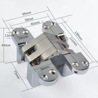 China 50lbs Capacity Invisible Mortise Fitting For 2 Holes 1-3/8 for sale