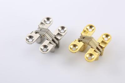 China 180 Degree Heavy Duty Invisible Hinge Stainless Steel Satin Nickel 13x45mm to 28x118mm for sale