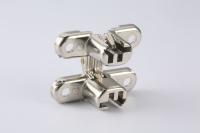 China Stainless Steel Heavy Duty Invisible Cabinet Hinge 180 Degree Zinc Alloy Sand Chromium for sale