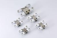China Heavy Duty Concealed Invisible Hinge Zinc Alloy 180 Degree Corrosion Resistant Lightweight for sale