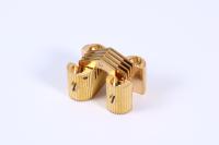 China Zinc Alloy Surface Mount Concealed Gate Hinges 180 Degree Adjustable for Interior Folding Door for sale