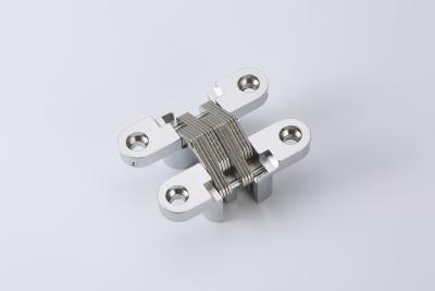 China 304 Stainless Steel 3D Concealed Hinge Soft Close Adjustable Cabinet Hinge 110 Degree for sale