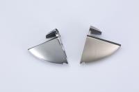 China SUS304 Stainless Steel Glass Shelf Clip 90 Degree for 8-12mm Tempered Glass for sale