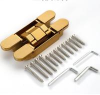 China Satin Nickel Multiple Sizes 3D Adjustable Hidden Hinge For Heavy Duty Doors for sale