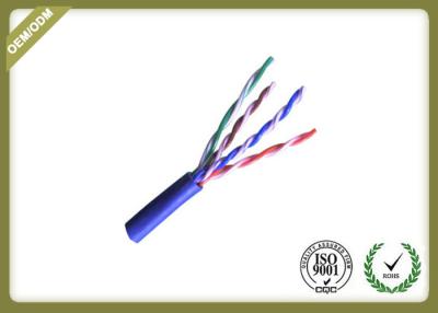 China Pure Copper Cat5e UTP Cable For Network ,  24awg Unshielded Twisted Pair Cable for sale