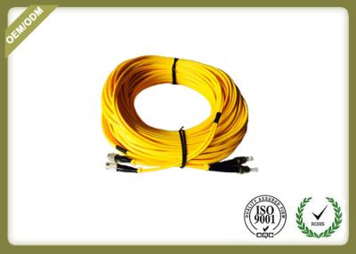 China ST to FC Duplex Single Mode Fiber Patch Cable 3m Custom Color for Network for sale