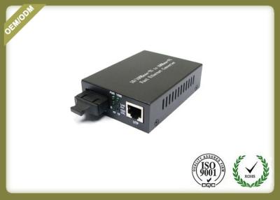 China 1000M Gigabit Ethernet Fiber Optic Media Converter with RJ45 Port 2km Range for sale