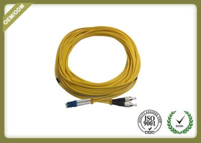 China LC - FC Duplex Single Mode Fibre Patch Leads Jumper With PVC Jacket Low Insertion for sale