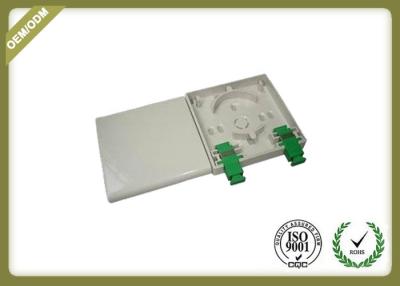 China ABS Plastic Fiber Optic Termination Box 1-2 Port FTTH FTTO 86x86x25mm for sale