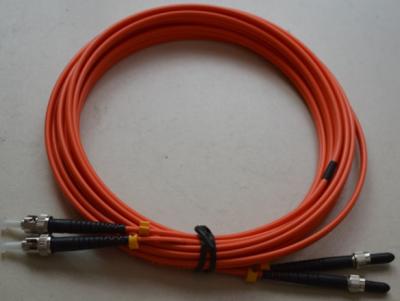 China SMA to ST Simplex Fiber Optic Patch Cord 9/125um SM LSZH Cable 3m for sale