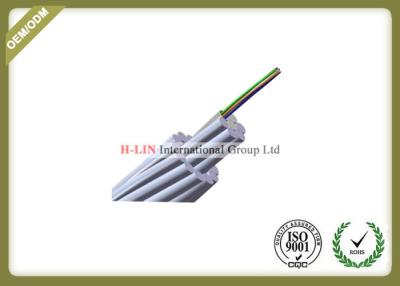 China Optical Ground Wire OPGW Outdoor Fiber Optic Cable , Multi Core Fiber Optic Cable for sale