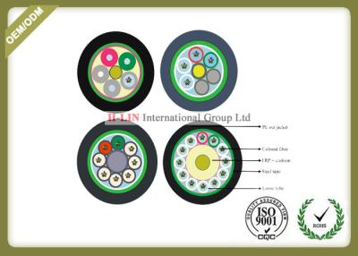 China Non Metal Outdoor Fiber Optic Cable Loose Tube Steel Tape Armoured 2 12 Cores for sale