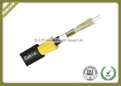 China ADSS All Dielectric Self Supporting Aerial Fiber Optic Cable FRP Central Strength Member 48-144 Cores for sale