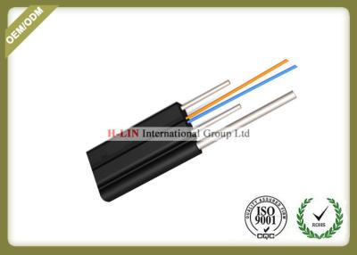 China Outdoor FTTH Fiber Optic Drop Cable Single Mode With PVC Or LSZH Jacket for sale