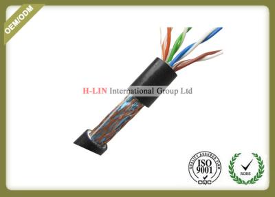 China Outdoor 1000ft Waterproof Cat5e SFTP Network Fiber Cable for Communication for sale