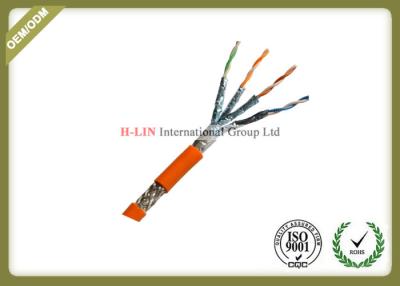 China 24AWG Cat7 STP Network Cable 1000ft High Speed Shielded Ethernet for sale