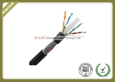 China Outdoor Cat6 SFTP LAN Cable 1000ft Double Jacket PVC PE Network Fiber for sale