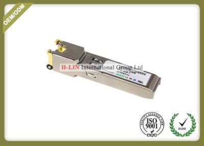 China SFP Transceiver Module 10BASE-T 100BASE-TX RJ45 100m Spring Latch Copper for sale