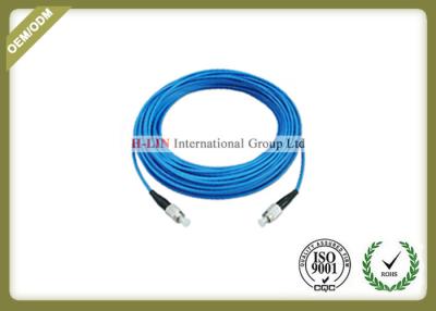 China Armoured FC to FC Fiber Optic Patch Cord Stainless Steel Tube 2m Single Mode for sale