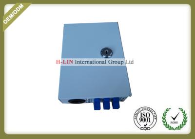 China Indoor Metal Fiber Termination Box 6 Port Fiber Optic Cable Junction Box Grey White for sale