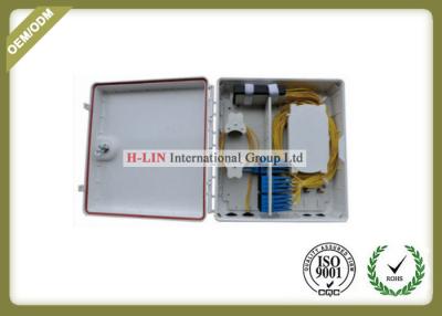 China Outdoor Fiber Optic Termination Box / Plastic Splitter Distribution Box For Drop Cable for sale
