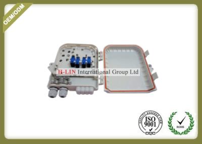 China Mini Waterproof Fiber Optic Termination Box 8 Port Wall Mount Patch Panel for sale