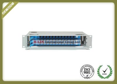 China Metal Fiber Optic Distribution Box 2U 36 Ports Network Optical Distribution Cabinet for sale