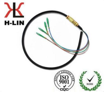 China 1-4 Core Fiber Optic Pigtail Cable SC FC APC Connector Waterproof 0.9mm for sale