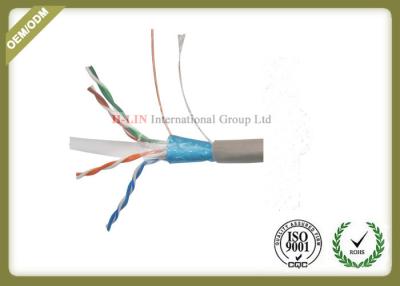 China STP Foiled Twisted Pair Indoor CAT6 Network Lan Cable 100% Pure Copper 0.57mm 4 Pairs for sale