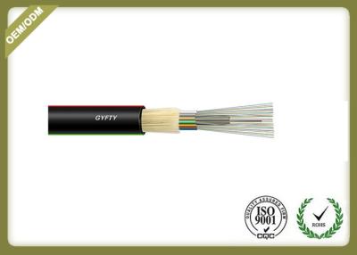 China GYFTY Outdoor Fiber Optic Cable Loose Tube Stranding FRP Aramid Yarn 2-144 Cores for sale