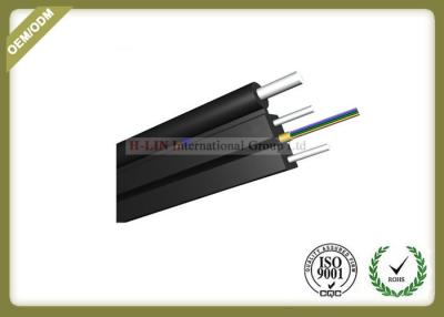 China 12 Core FTTH Outdoor Fiber Optic Drop Cable for Transmission 250m for sale