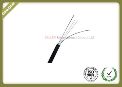 China G657A1 indoor FTTH Fiber Optic Cable with black color LSZH jacket for sale