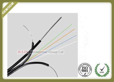China GJYXCH 4 Core Single Mode Outdoor Fiber Optic Cable FRP Messenger Wire 1km for sale