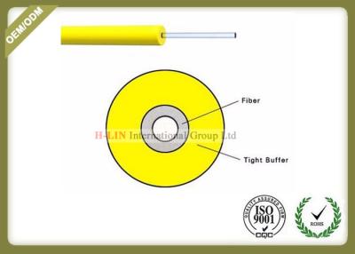 China Tight Buffered Indoor Fiber Optic Cable 0.9mm 12 Colours for Data Centers for sale